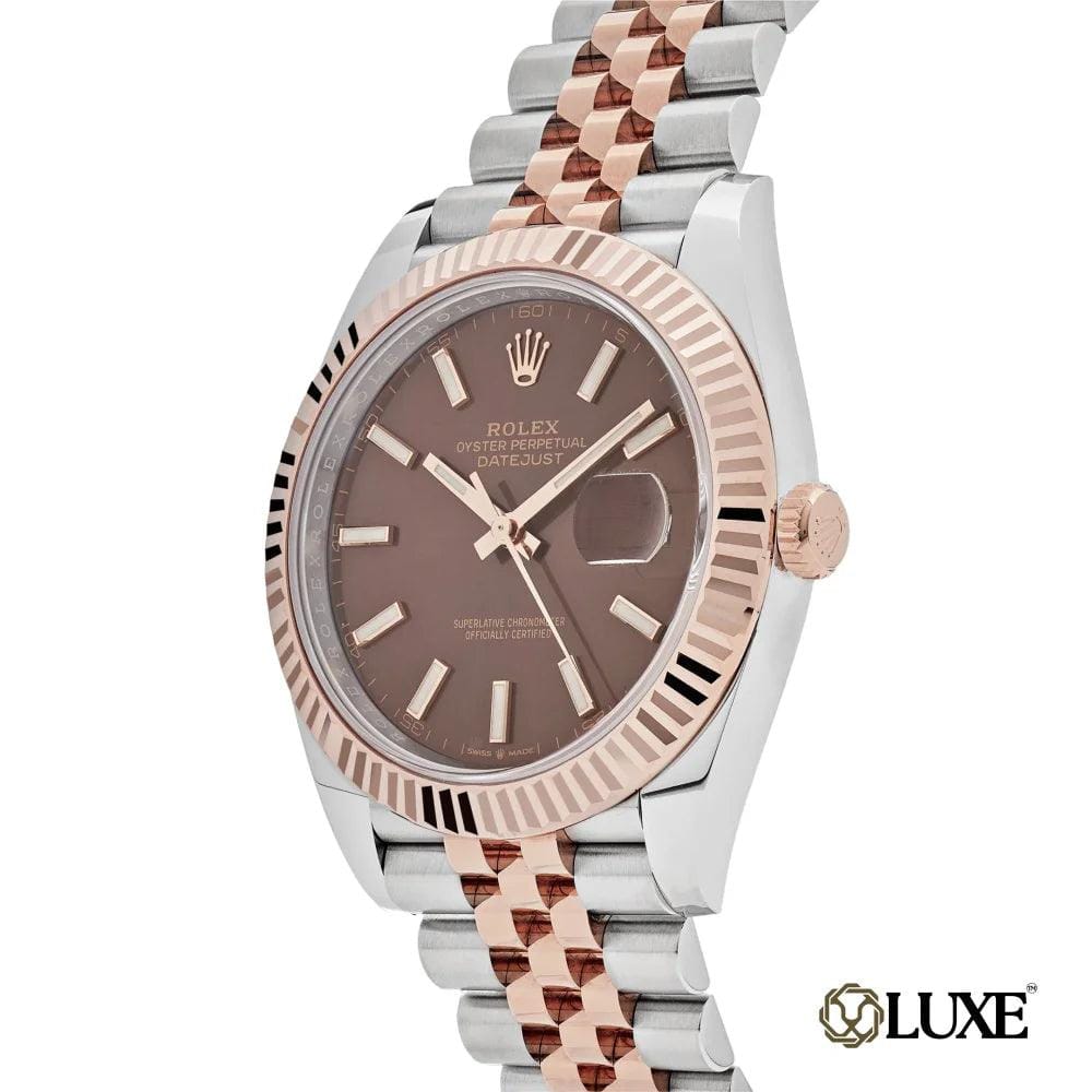 Rolex Datejust Brown Jubilee – OLUXE