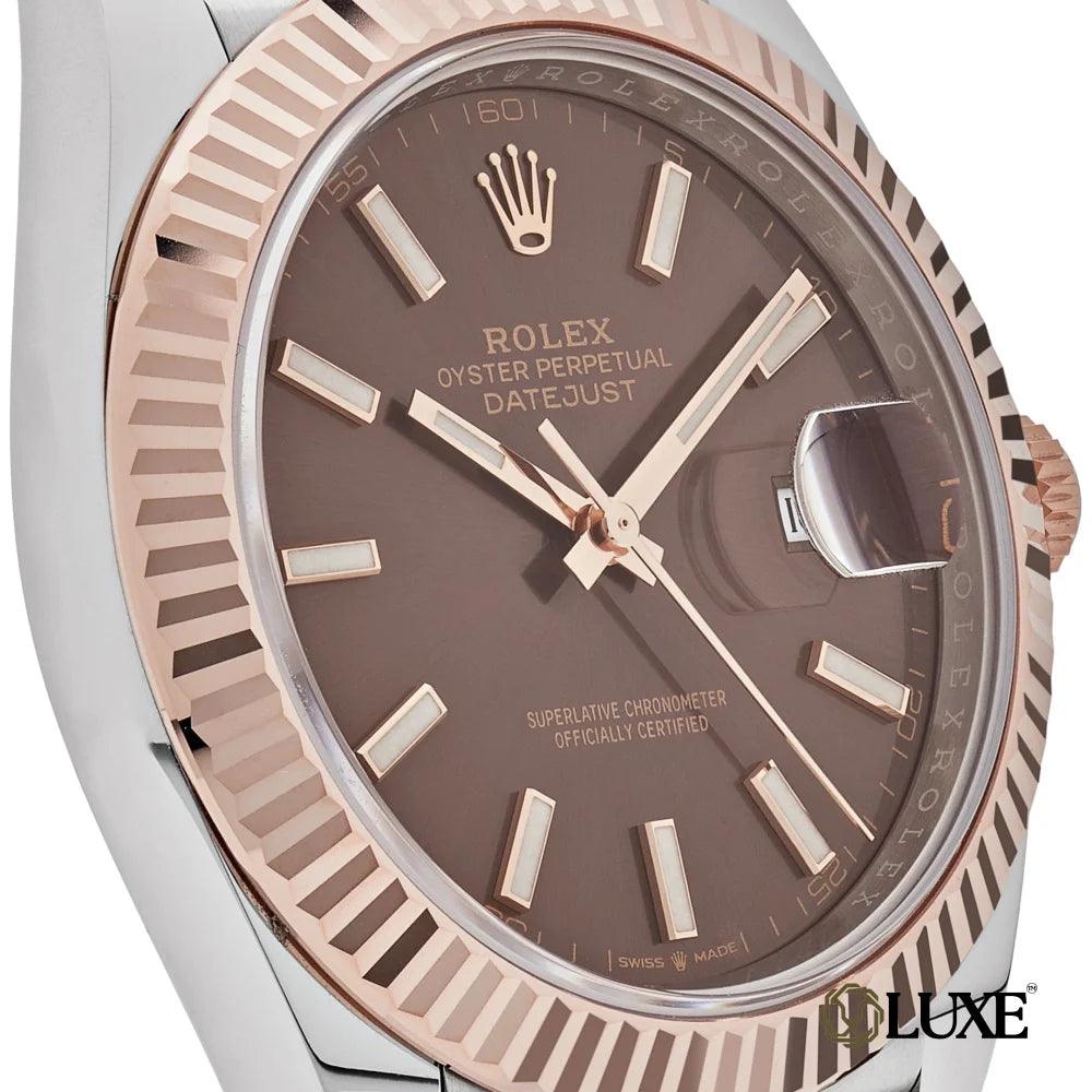 Rolex Datejust Brown Jubilee – OLUXE